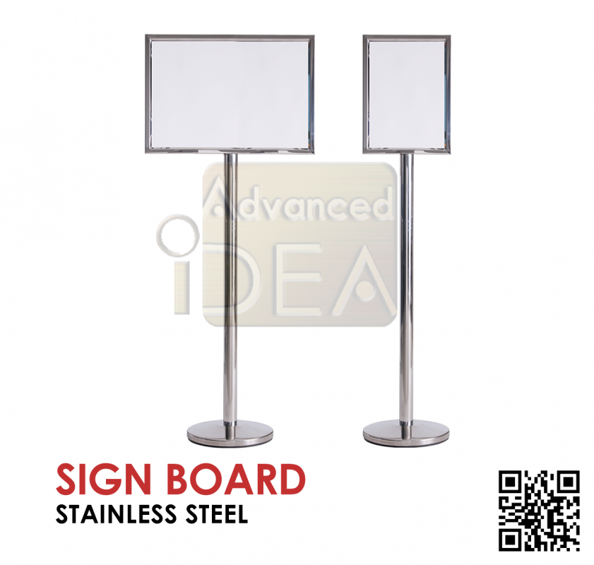 Stainless Steel Sign Board ( A4 ) - #advancedidea | online furniture store