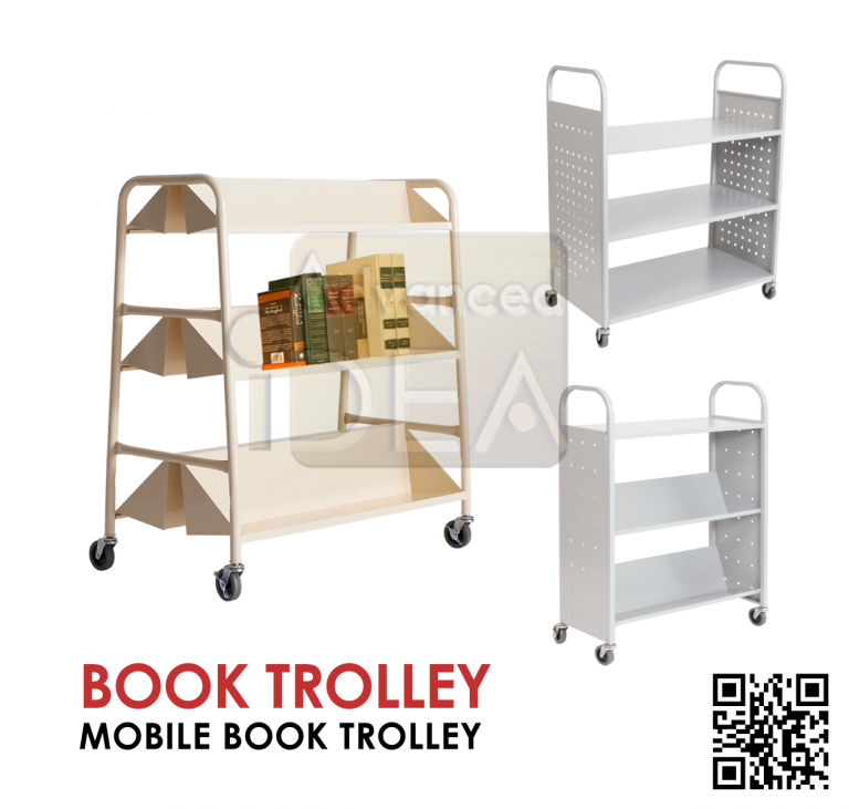 Mobile Book Trolley - Grey WB904 - #advancedidea | online furniture store