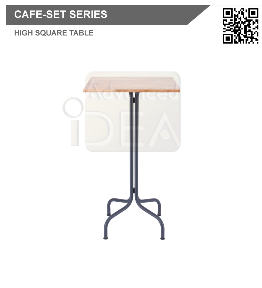Cafe - Set Series (Cafe High Square Table-Size : 600(W) x 600(D) x 1050 ...