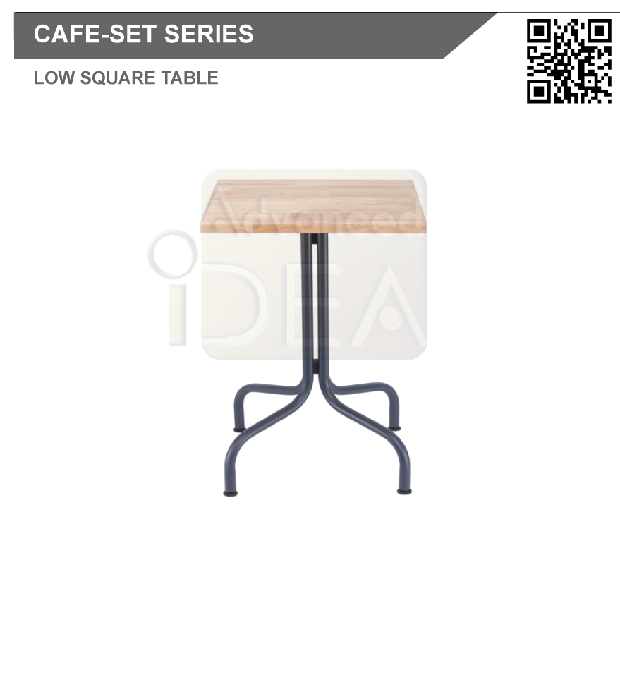 Cafe - Set Series (Cafe Low Square Table - Size : 600(W) x 600(D) x 750 ...