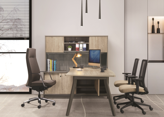 Executive Table with Side Cabinet & Hutch Wooden Door MX2-2190 - # ...