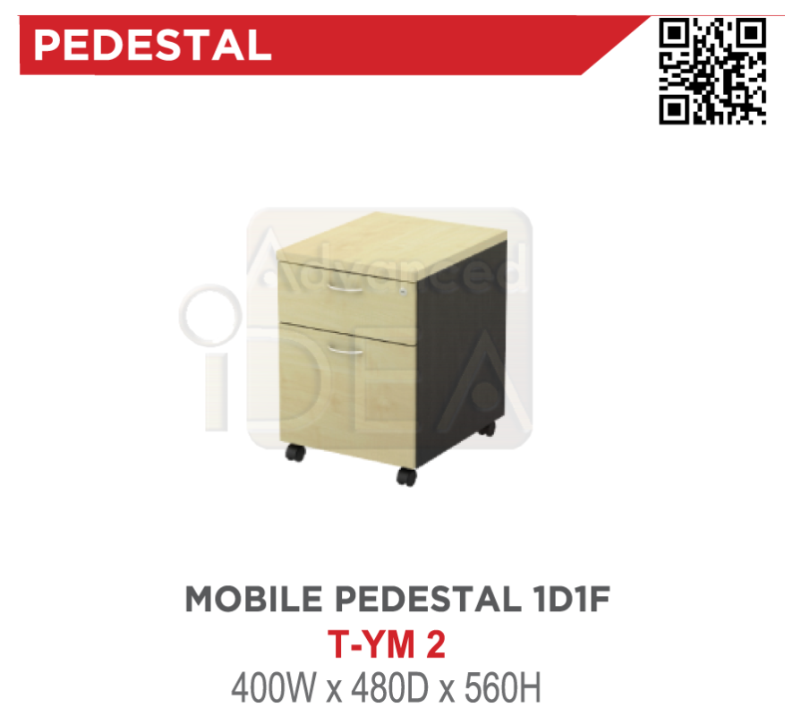 Mobile Pedestal 1D1F T2-YM2 - #advancedidea | online furniture store