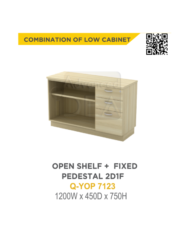 Open Shelf + Fixed Pedestal 2D1F EX-YOP7123 - #advancedidea | online ...