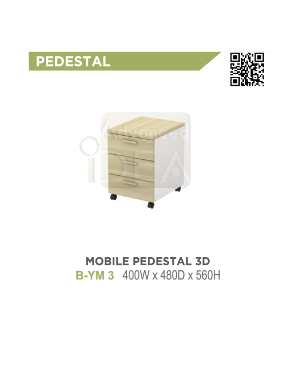 Mobile Pedestal 3D B-YM3 - #advancedidea | online furniture store