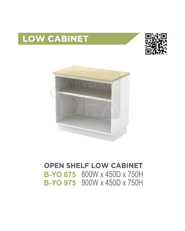 Open Shelf Low Cabinet B-YO75 - #advancedidea | online furniture store