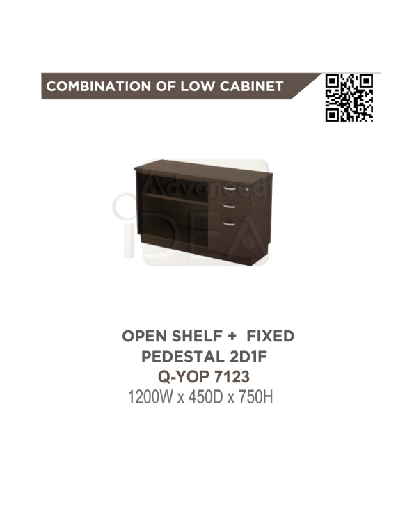 Open Shelf + Fixed Pedestal 2D1F Q-YOP7123 - #advancedidea | online ...