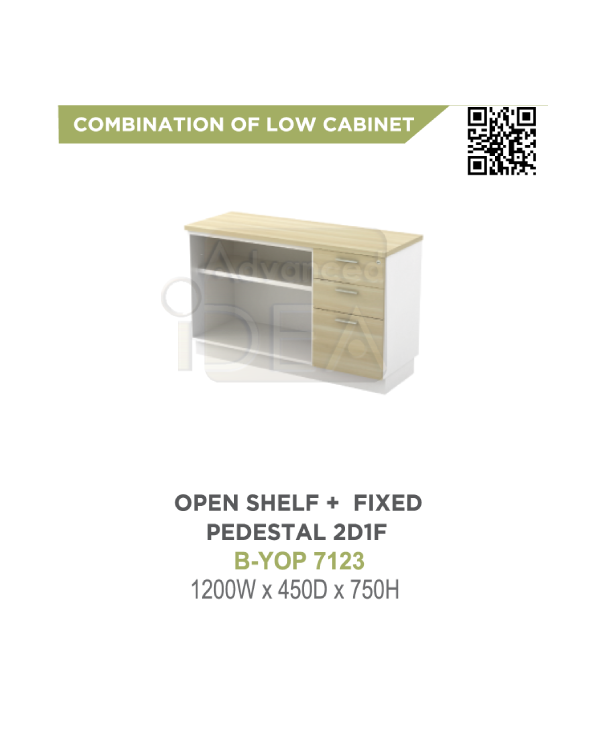 Open Shelf + Fixed Pedestal 2D1F B-YOP7123 - #advancedidea | online ...